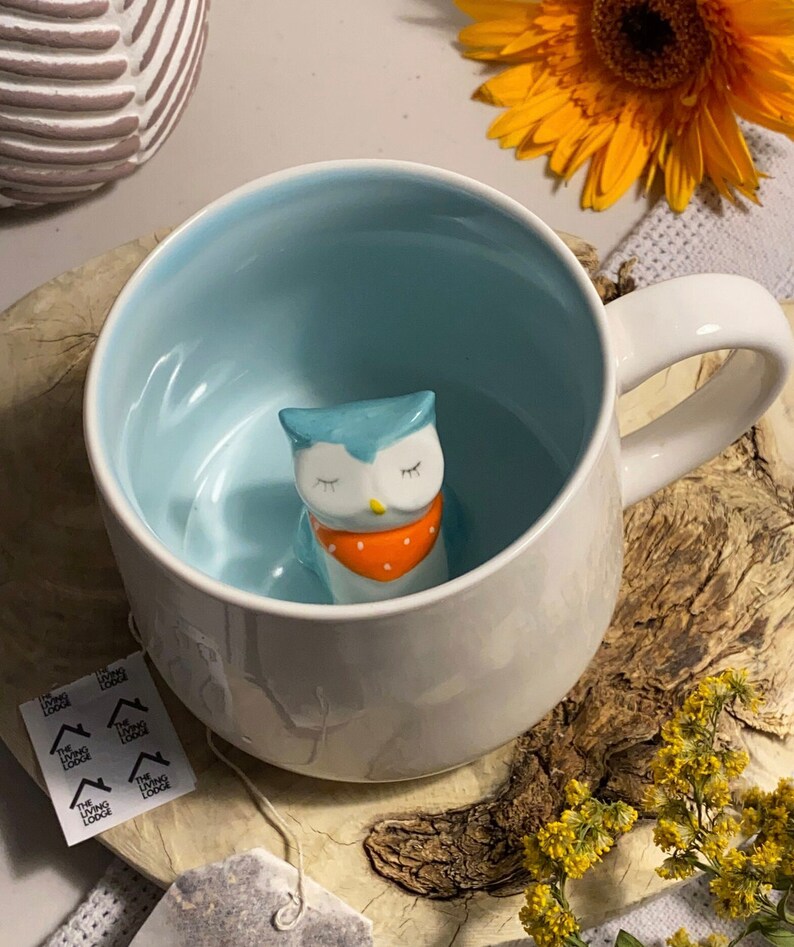 Cute Owl Mug 3D Animal Cup Cute Hoot Owl Cup Ceramic Coffee - Etsy