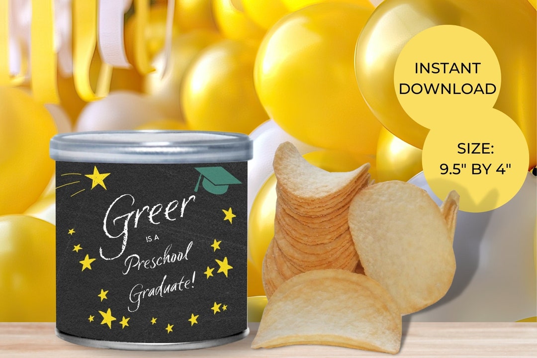 Pringles Label Customized Party Favor Pringles Can Wrapper and - Etsy