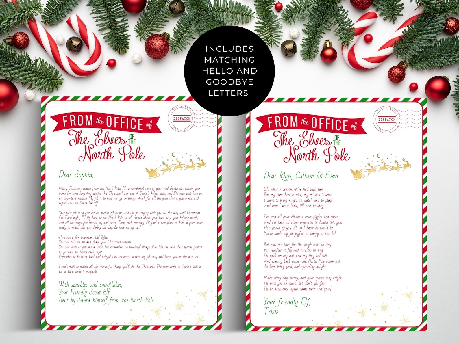 Elf Letters for First Time. Christmas Elf Welcome. Editable Hello ...