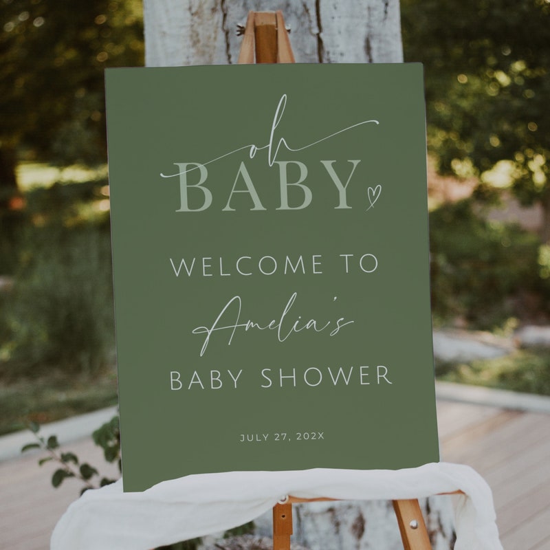 Green Baby Shower - Etsy