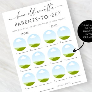 Guess the Parents Age Baby Shower. How Old Were the Parents to Be ...