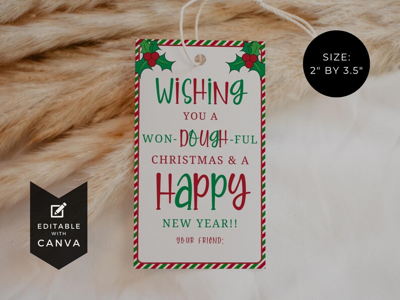 Christmas Gift Tag Playdough. Xmas Playdoh Card. Holiday Classroom ...