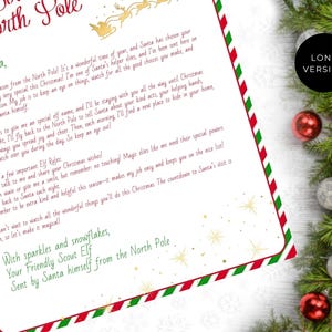 Elf Arrival Letter First Time. Christmas Kids Welcome Letter. Editable ...