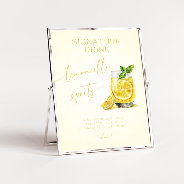 Limoncello Spritz Acrylic Sign Limoncellospritz Sign Limoncello Spritz ...