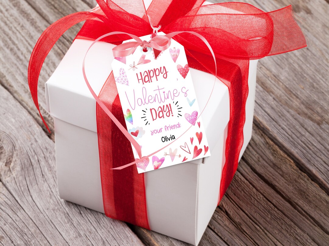 Valentine's Day Gift Tags. Happy Valentine's Day Gift Tags. Printable ...