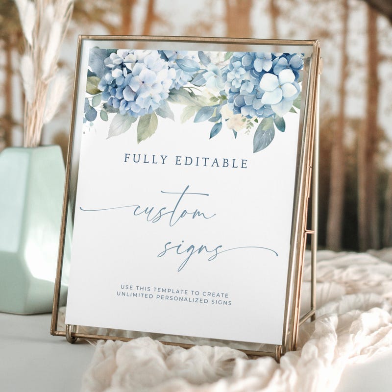 Dusty Blue Signage Bundle - Etsy