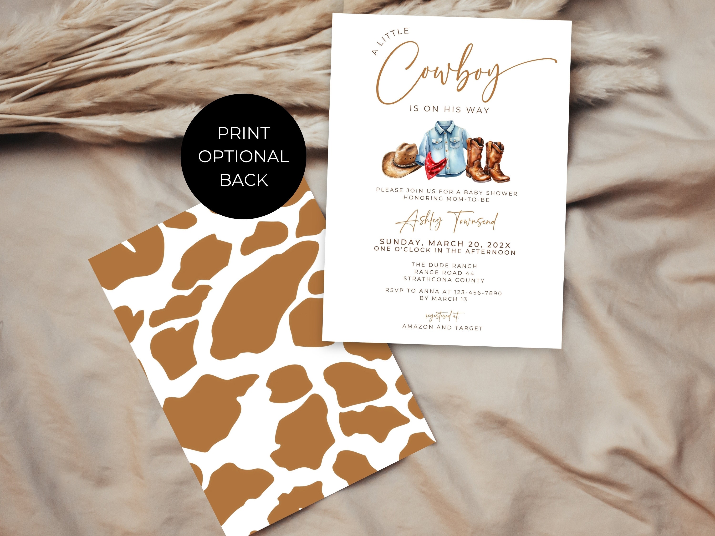 Little Cowboy Baby Shower Bundle. Rodeo Printable Wild West Baby Shower ...