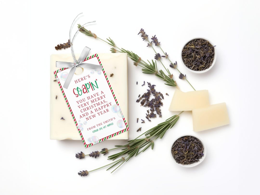 Gift Tag Soapin You Have A Merry Christmas. Printable Holiday Hand Soap ...