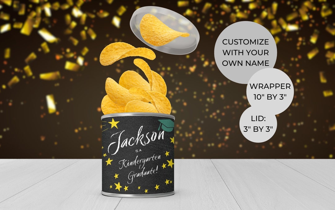 Pringles Cover. Customized Party Favor Pringles Can Wrapper & Lid ...