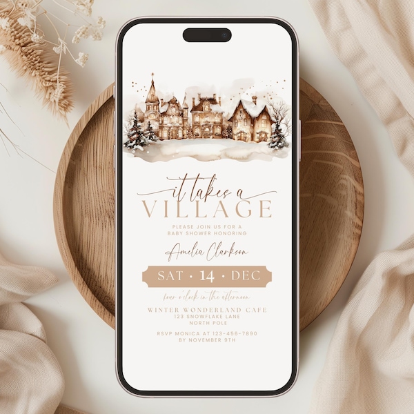 Text Evite Gingerbread - Etsy UK