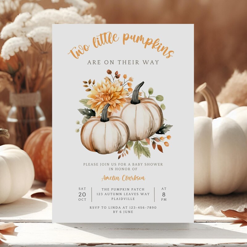 Pumpkin Baby Shower - Etsy