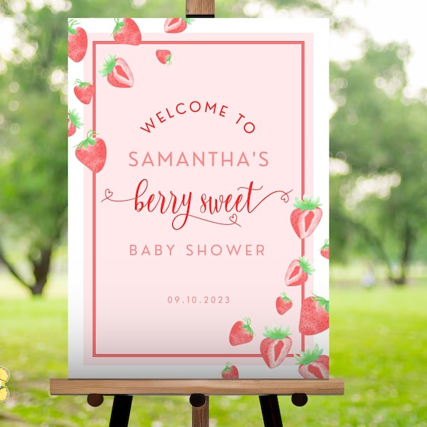 Strawberry Sign - Etsy
