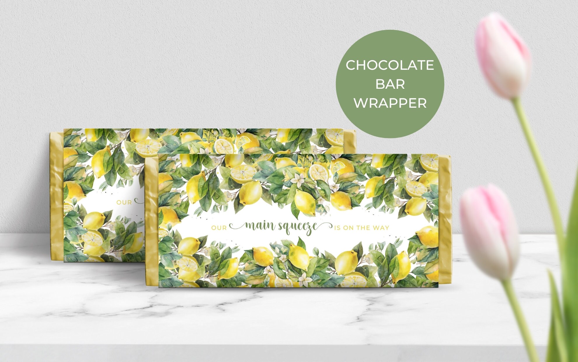 Chocolate Bar Wrapper. Main Squeeze Baby Shower. Custom Candy Bar Cover ...