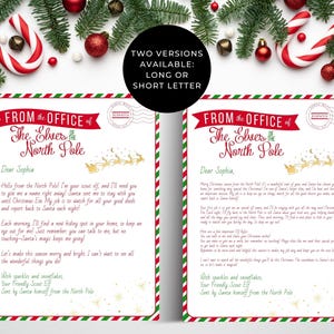 Elf Arrival Letter First Time. Christmas Kids Welcome Letter. Editable ...