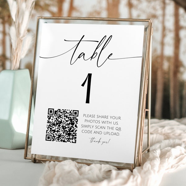 Modern Table Number - Etsy