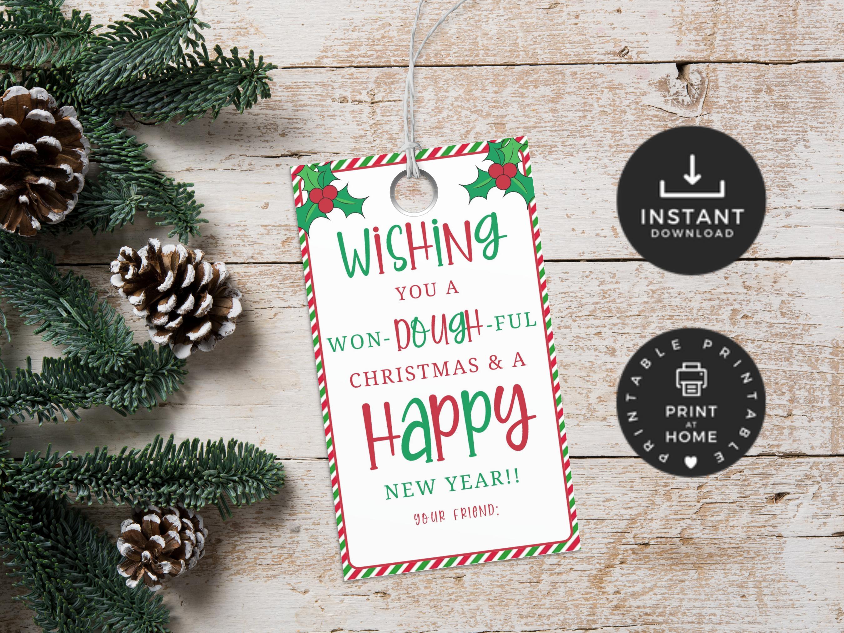 Christmas Gift Tag Playdough. Xmas Playdoh Card. Holiday Classroom ...