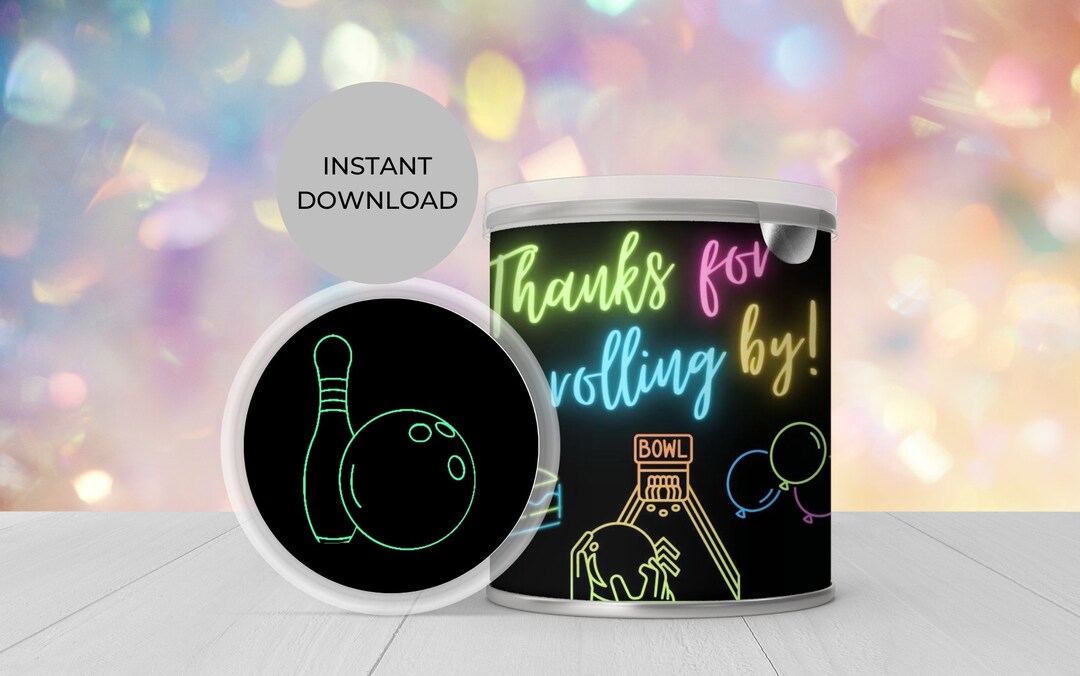 Pringles Label. Custom Party Favor. Pringles Can Wrapper and Lid ...