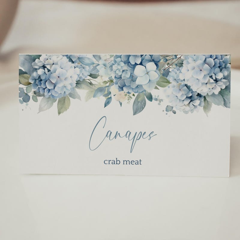 Dusty Blue Food Label - Etsy