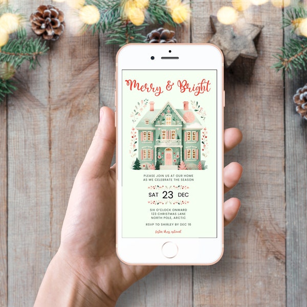 Christmas Drop in Invitation - Etsy