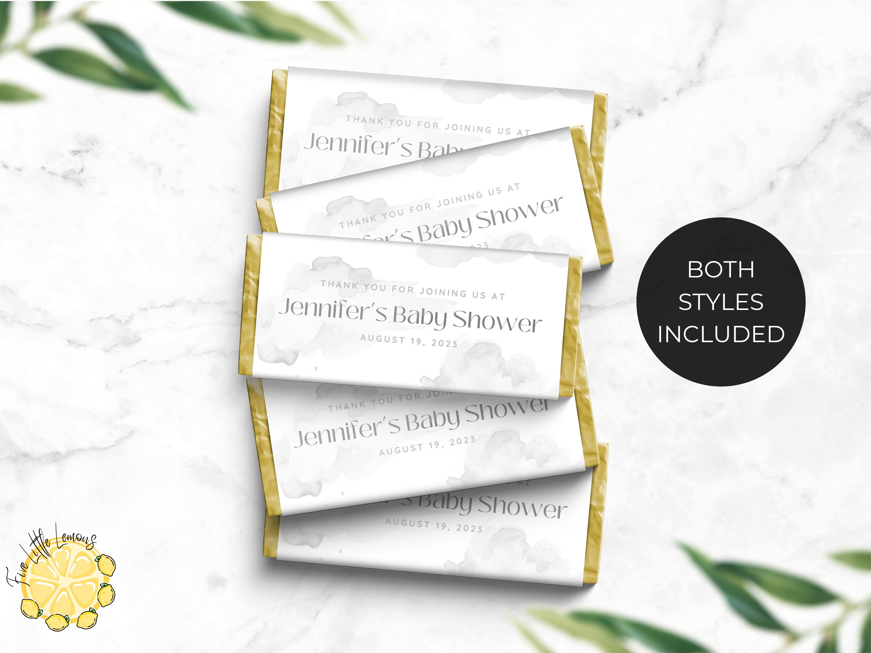 Grey Cloud 9 Baby Shower Chocolate Bar Wrapper Template. We're on Cloud ...