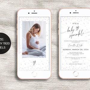 Baby Sprinkle Invitation Text Message Invite. Rainbow Baby Electronic ...