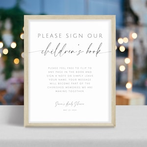 Please Sign Baby Book. Please Sign Our Children's Book Guestbook ...