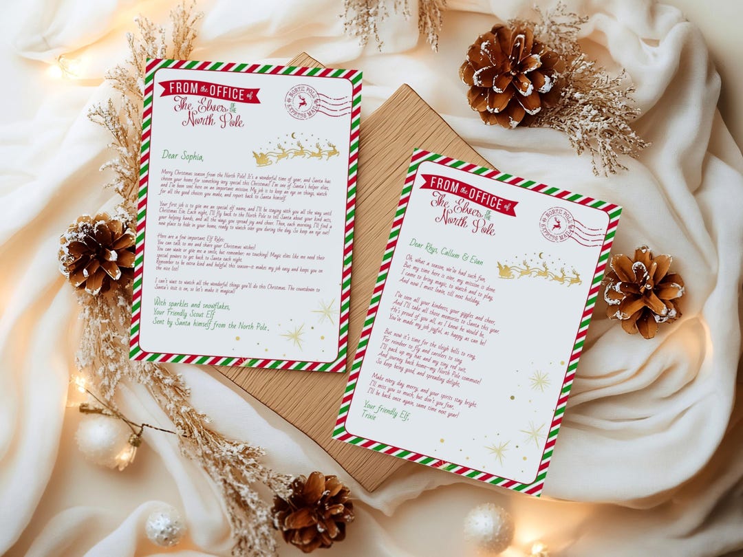 Elf Letters for First Time. Christmas Elf Welcome Letter. Editable ...