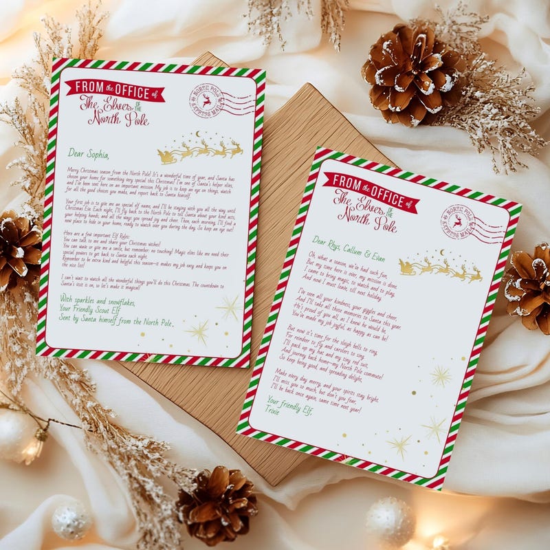 First Letter From Elf - Etsy