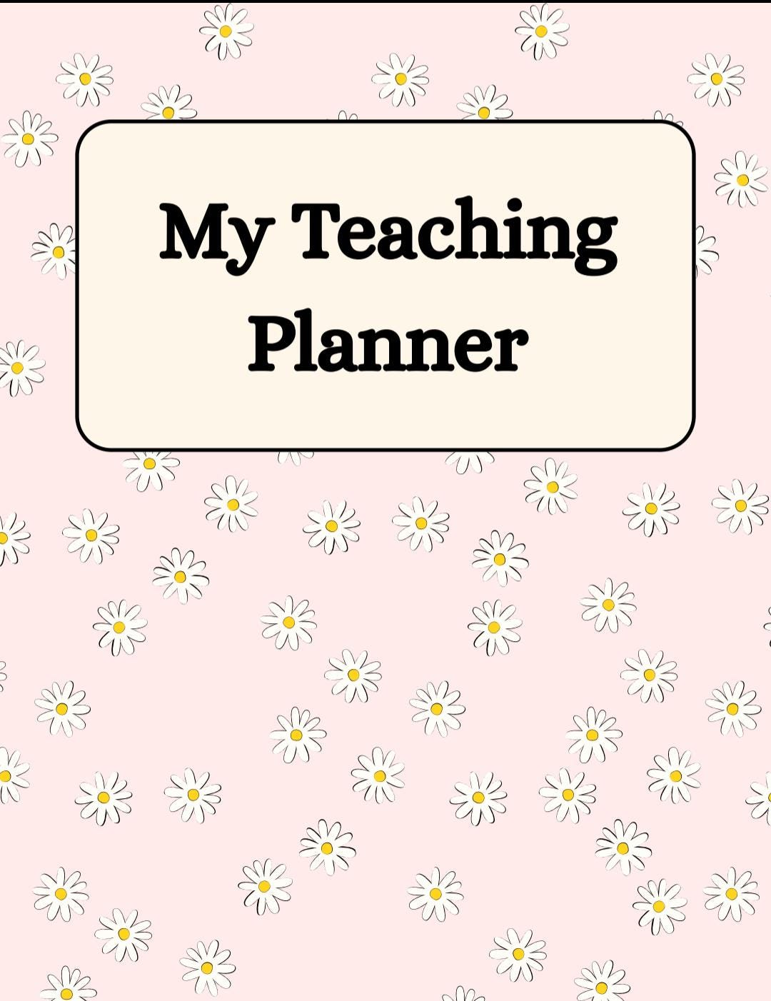 Simple Printable Teacher Planner - Etsy