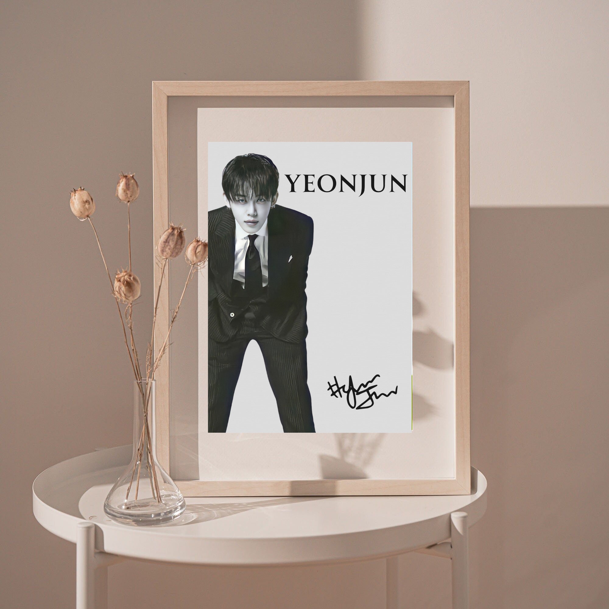 TXT Yeonjunposter With Autograph Digital Product - Etsy