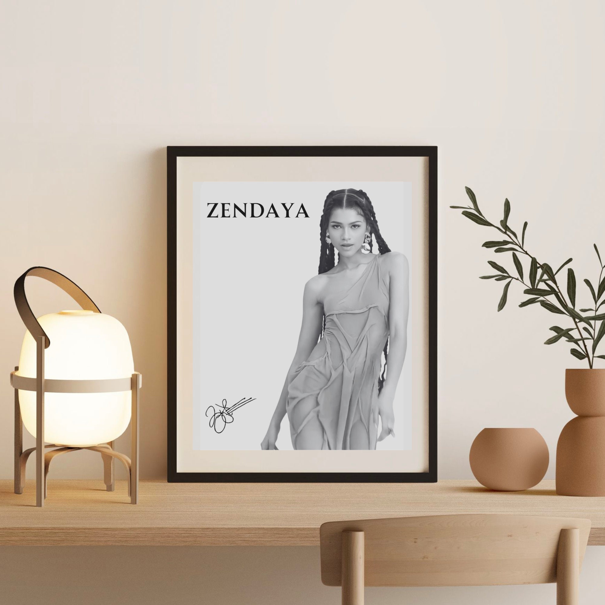 Zendaya Poster With Autograph-digital Product - Etsy