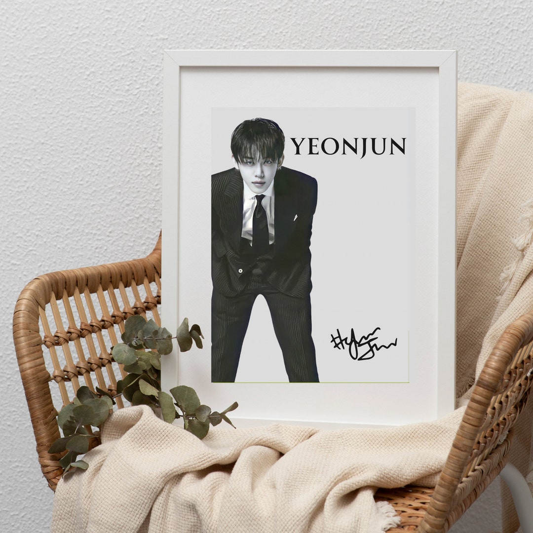 TXT Yeonjun poster With Autograph- Digital Product - Etsy
