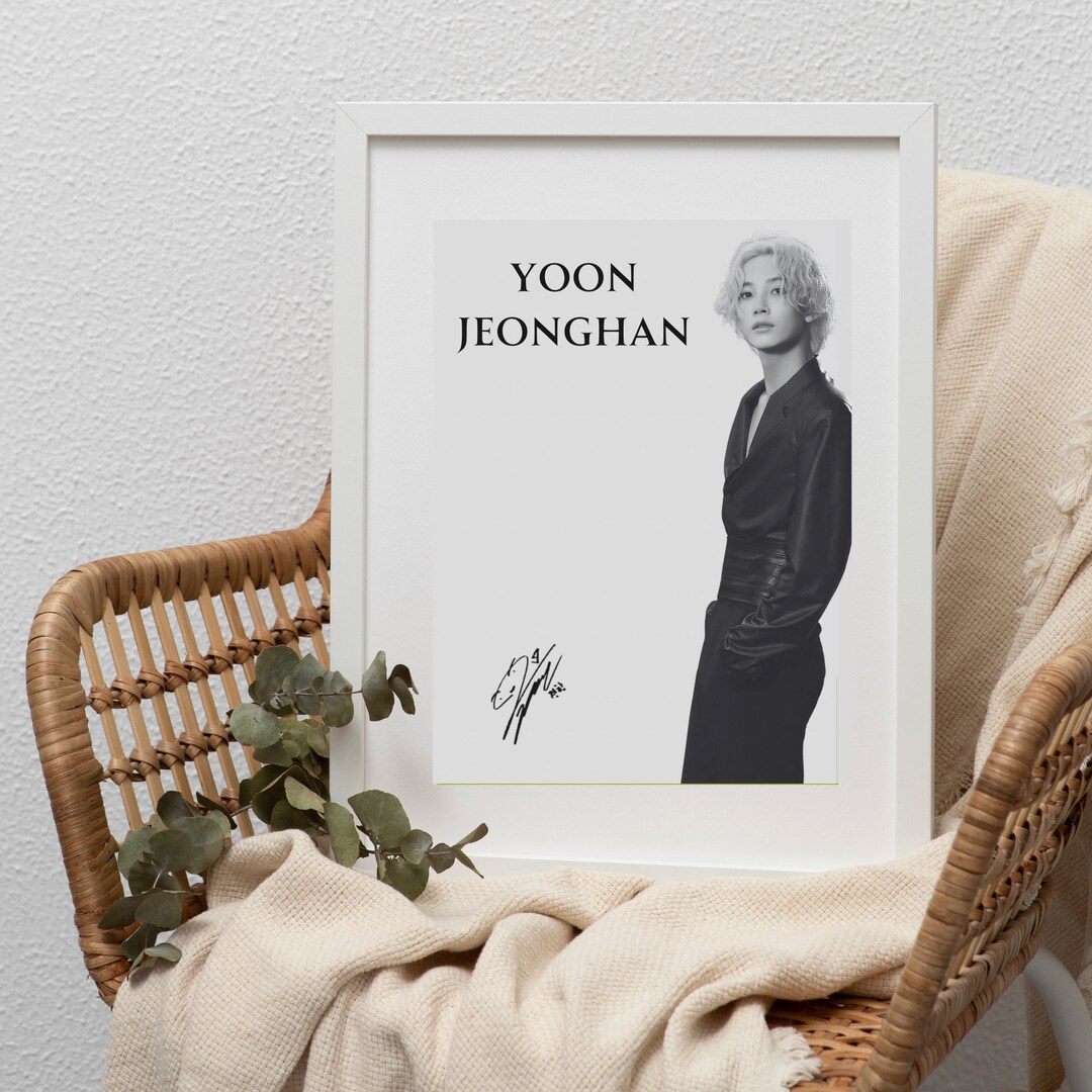 Seventeen Yoon Jeonghanposter With Autograph - Etsy