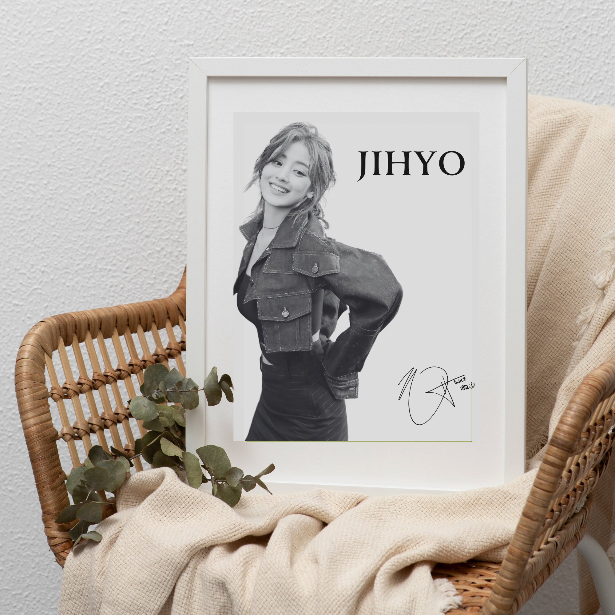 TWICE Jihyo Poster With Autograph - Etsy