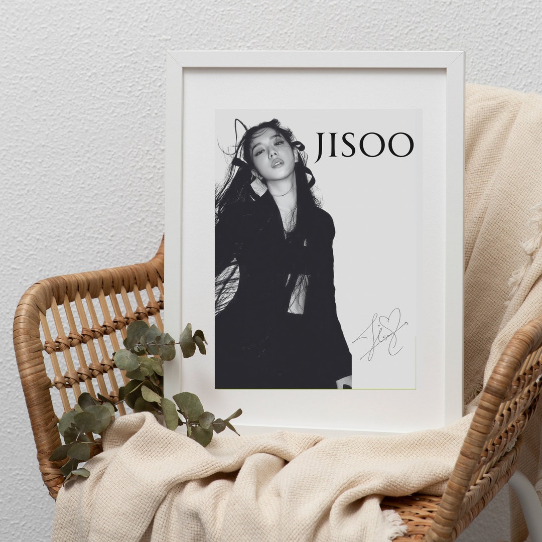 Blackpink Jisoo Poster With Autograph Digital Product - Etsy