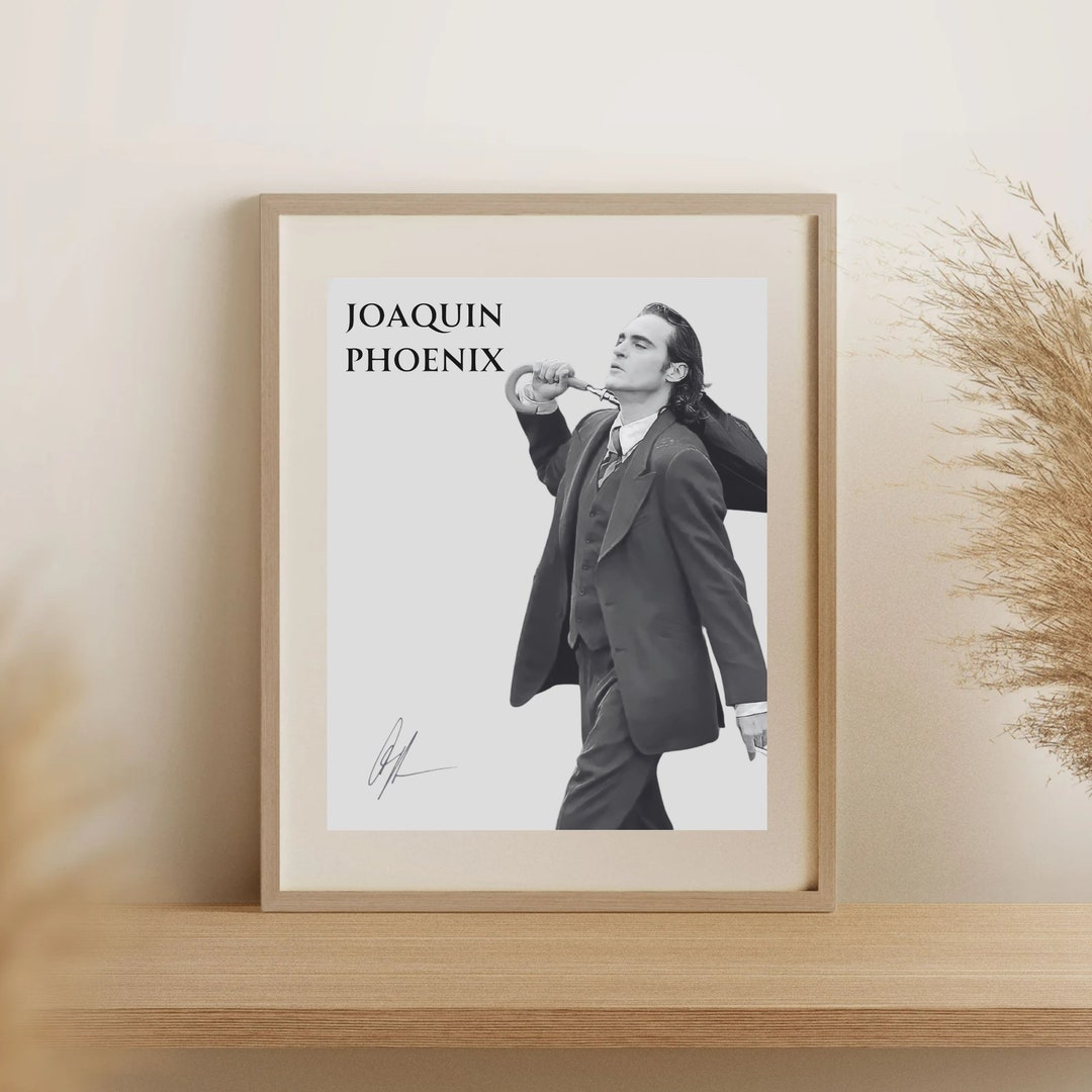Joaquin Phoenix Poster With Printed Autograph-digital Product - Etsy