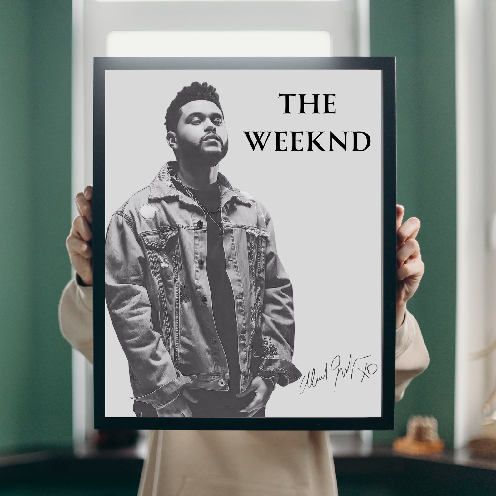 The Weeknd Poster With Autograph Digital Product - Etsy
