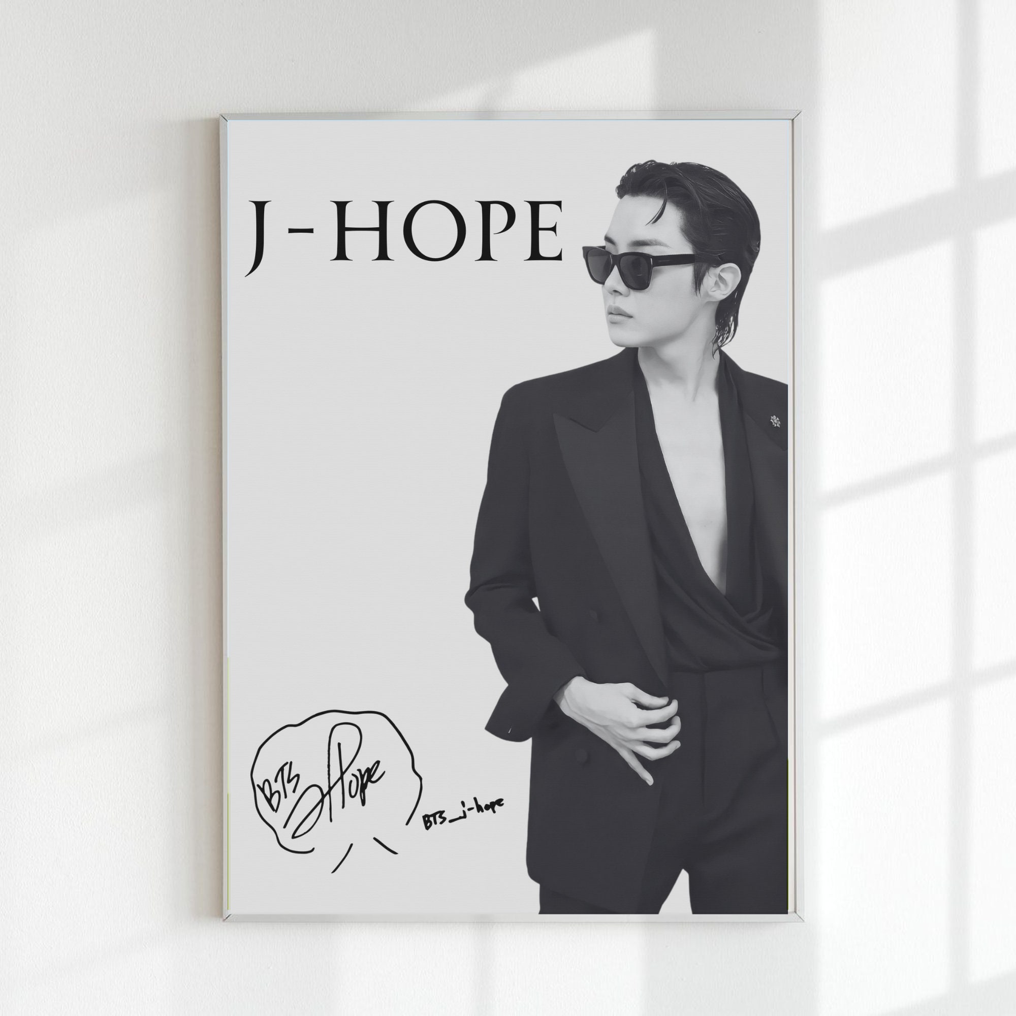 BTS J-hope Poster With Autograph-digital Product - Etsy
