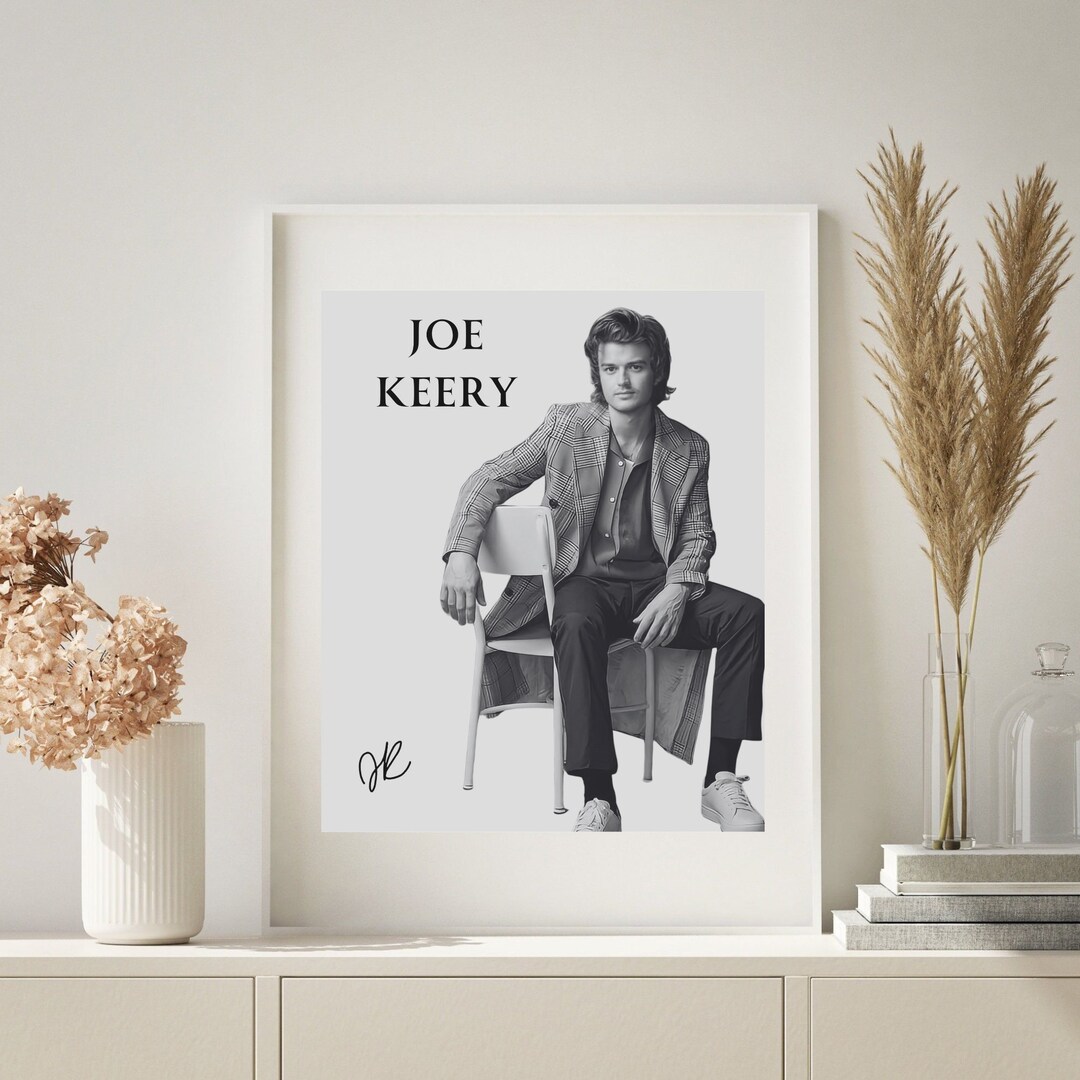 Joe Keery Poster With Autograph Digital Product - Etsy