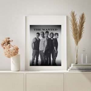 The Wanted Boy Band Group Poster Digital Product - Etsy