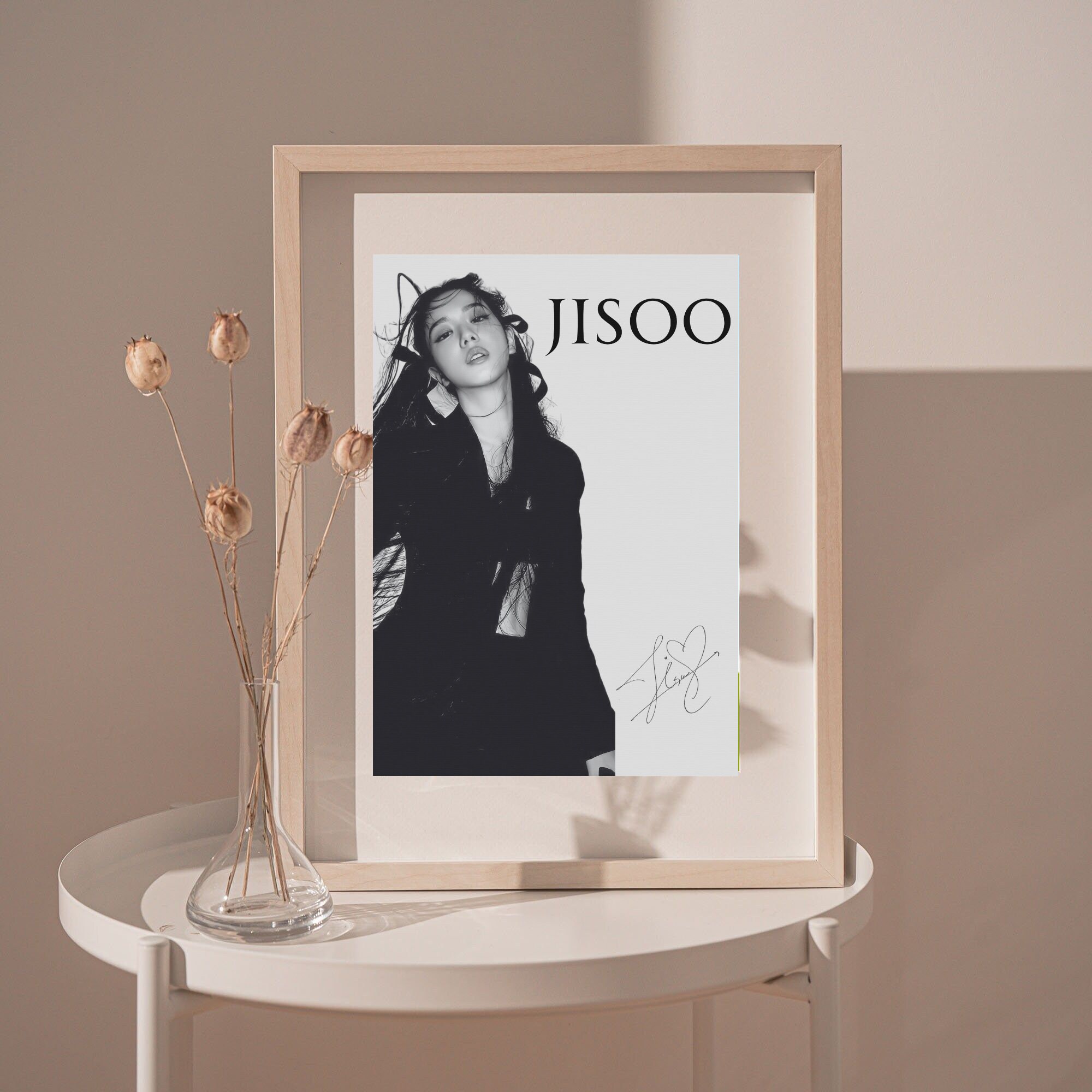 Blackpink Jisoo Poster With Autograph Digital Product - Etsy