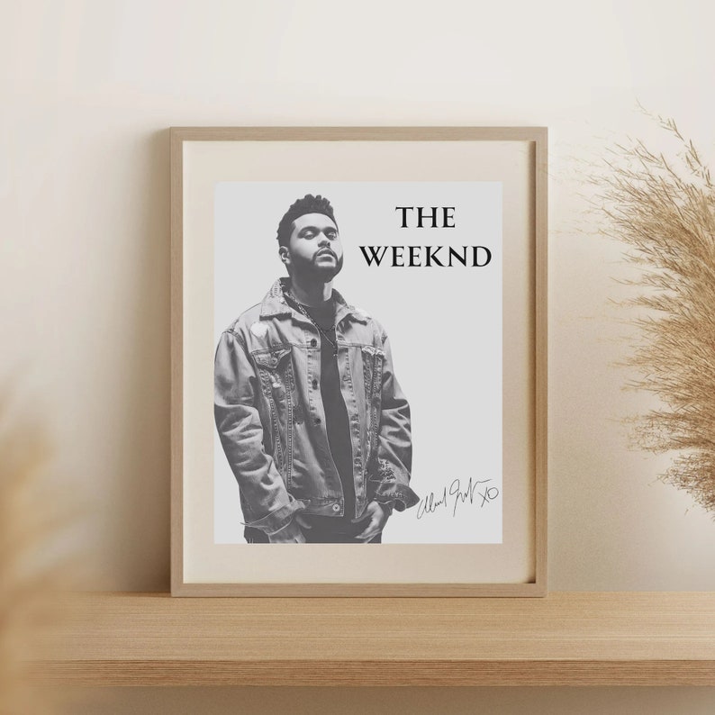 The Weeknd Poster With Autograph- Digital Product - Etsy