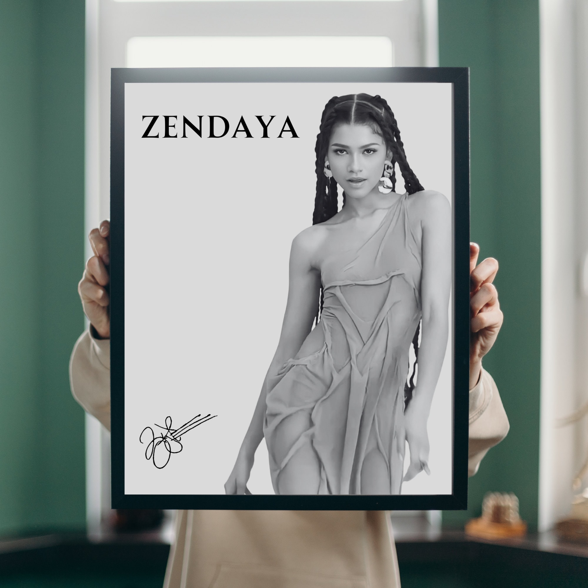 Zendaya Poster With Autograph-digital Product - Etsy