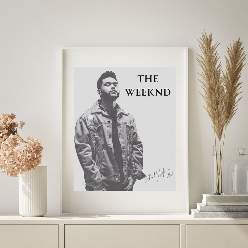 The Weeknd Poster With Autograph- Digital Product - Etsy
