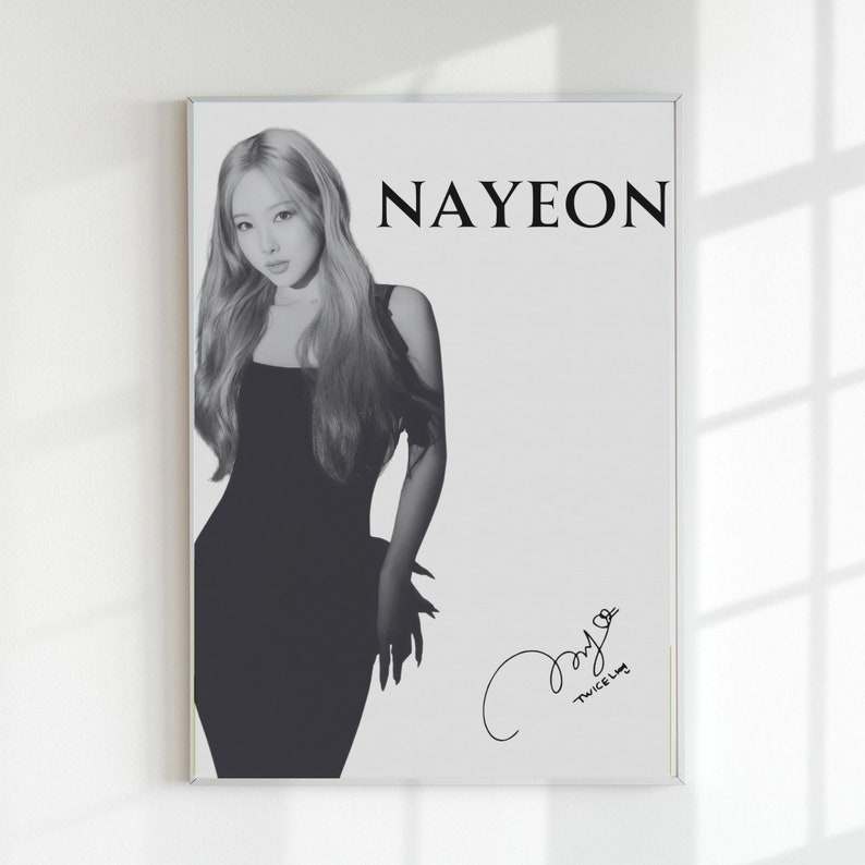 TWICE Nayeon Poster With Autograph-digital Product - Etsy
