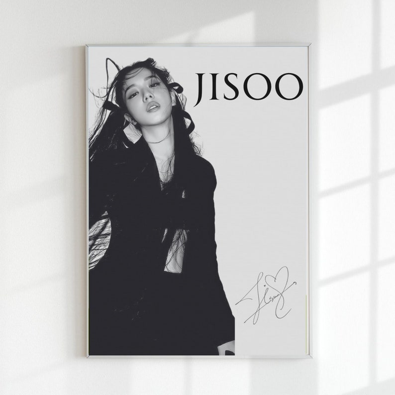 Blackpink Jisoo Poster With Autograph Digital Product - Etsy