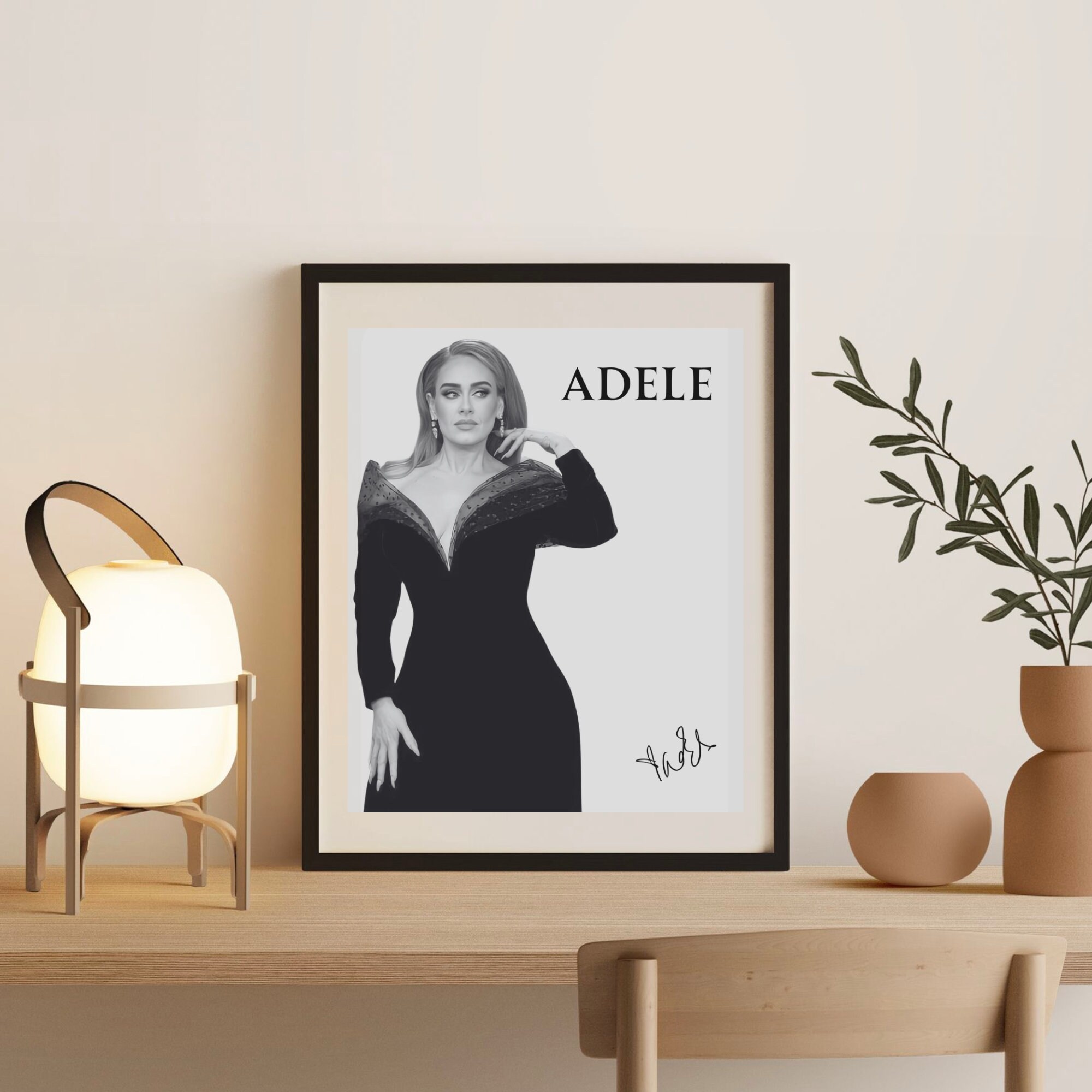 Adele Poster With Autograph-digital Product - Etsy