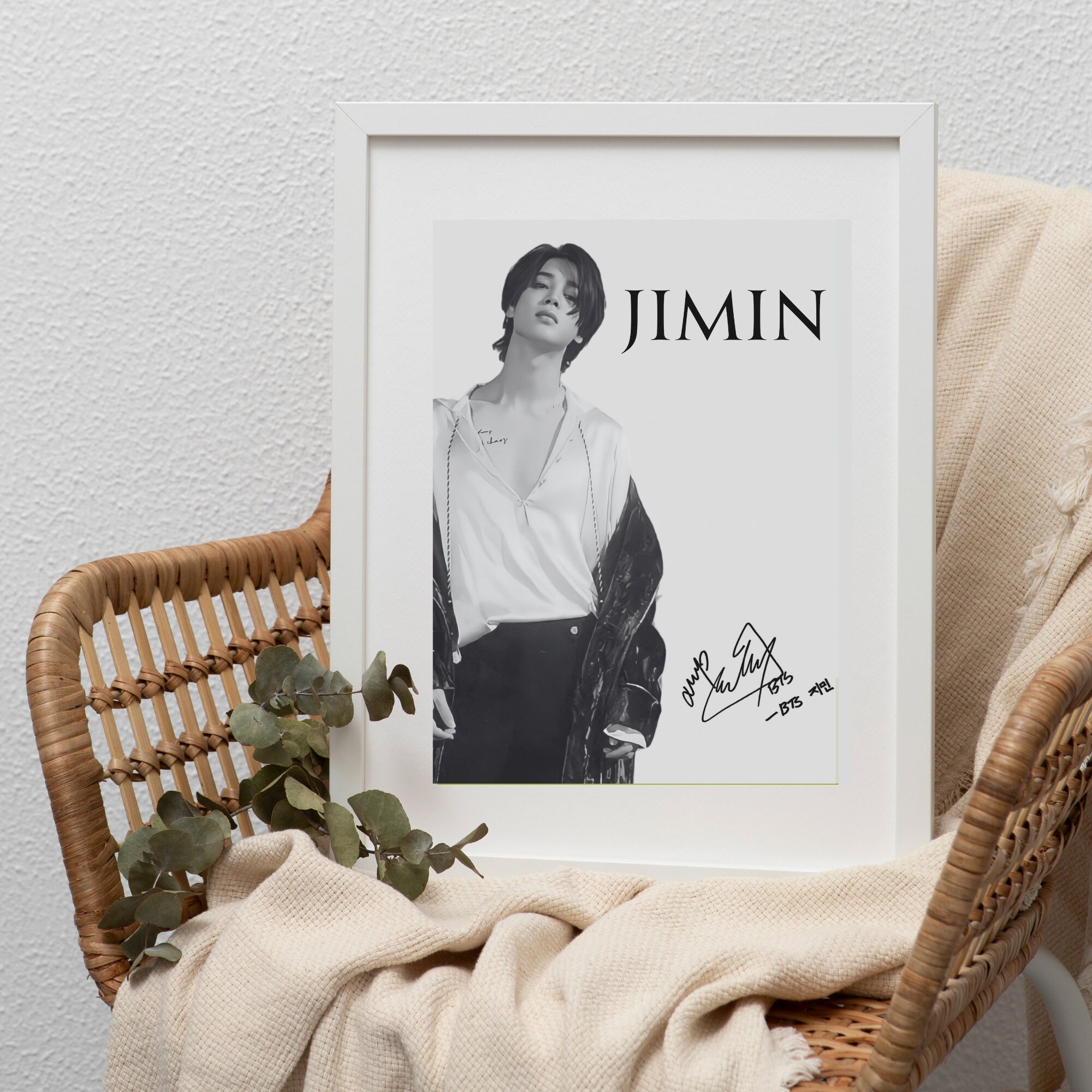 BTS Jimin Poster With Autograph-digital Product - Etsy
