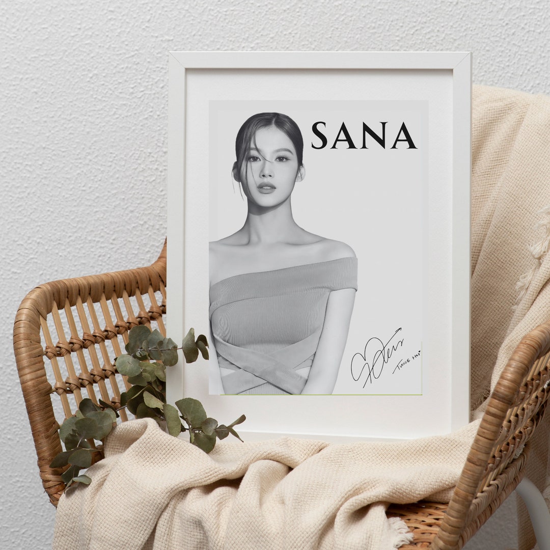 TWICE Sana Poster With Autograph- Digital Product - Etsy