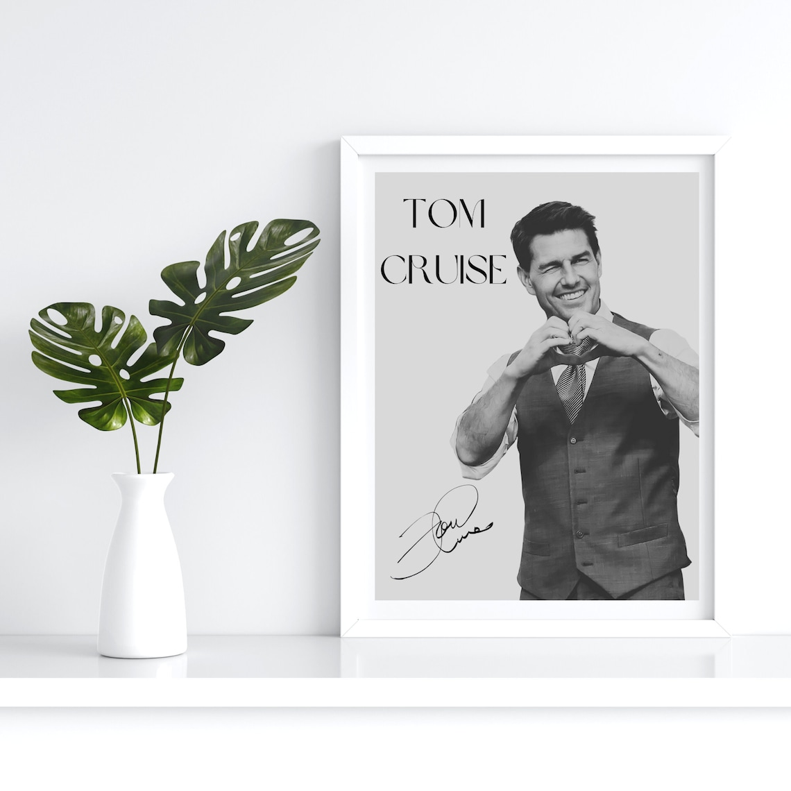 Tom Cruise Poster With Digital Autograph-digital Product - Etsy